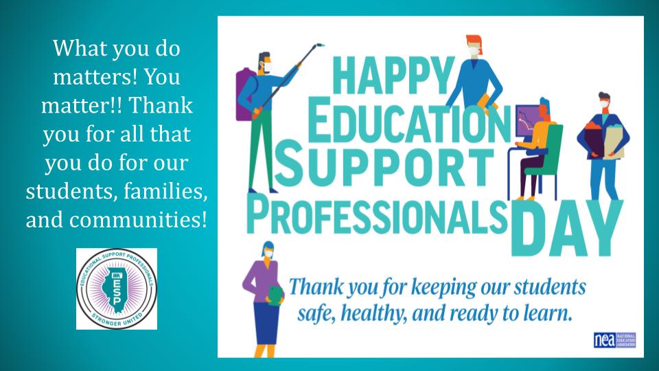 Happy National Education Support Professionals Day – IEA Education ...