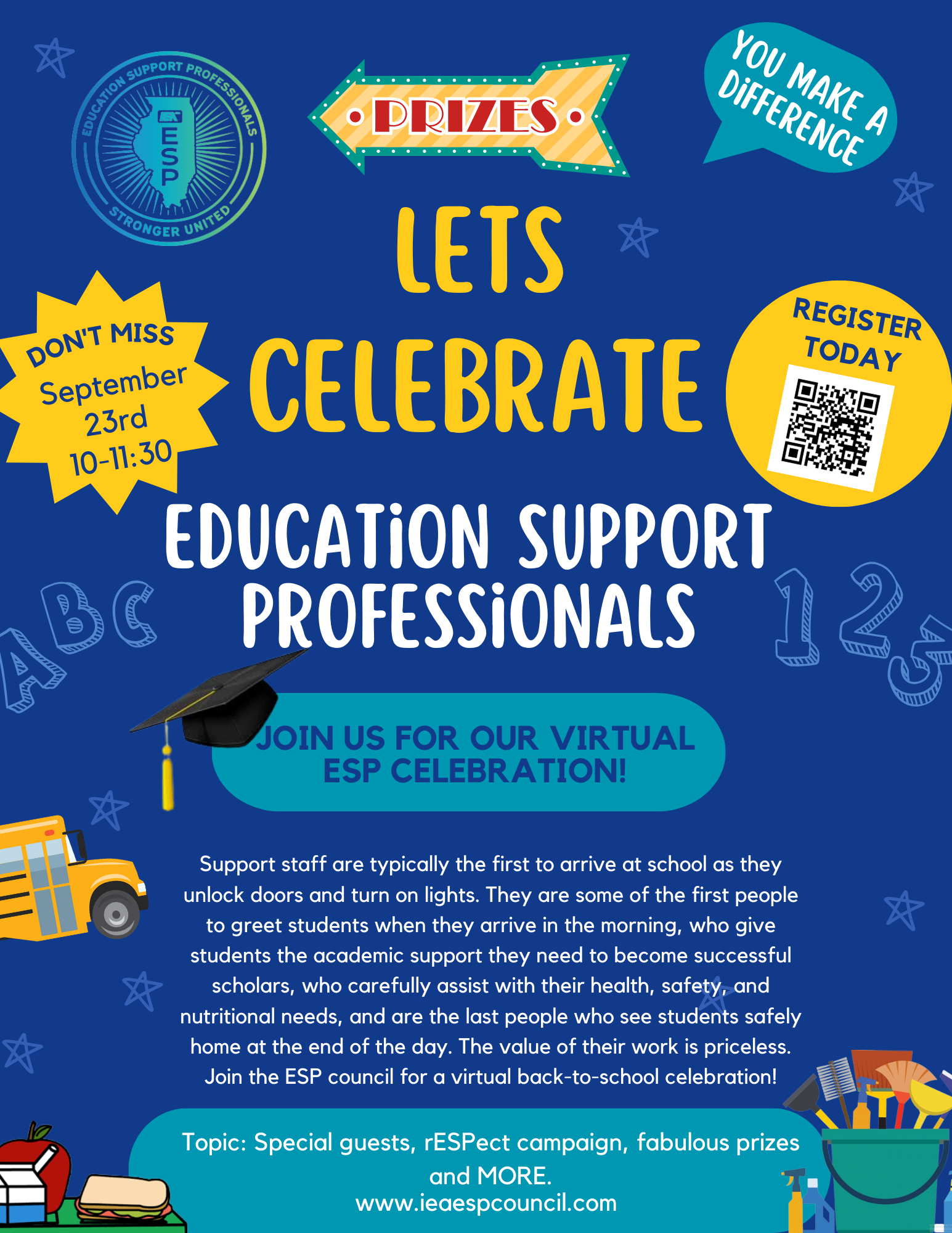 Save The Date-Lets Celebrate – IEA Education Support Professional Council